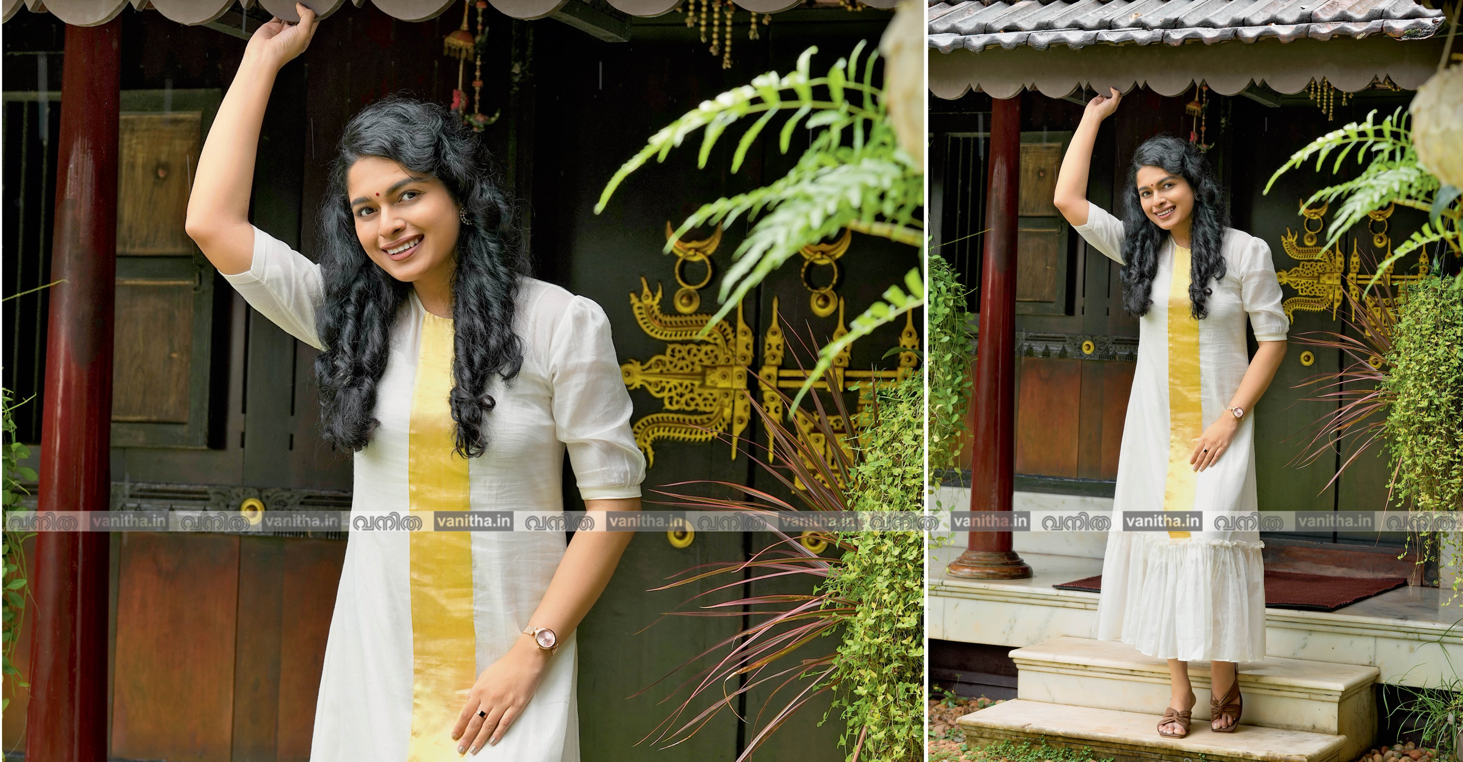 മോഡേൺ ലുക്കും ട്രെഡിഷനൽ സ്റ്റൈലുമുള്ള ലോങ് ഫ്രോക് ഡിസൈൻ ചെയ്യാം